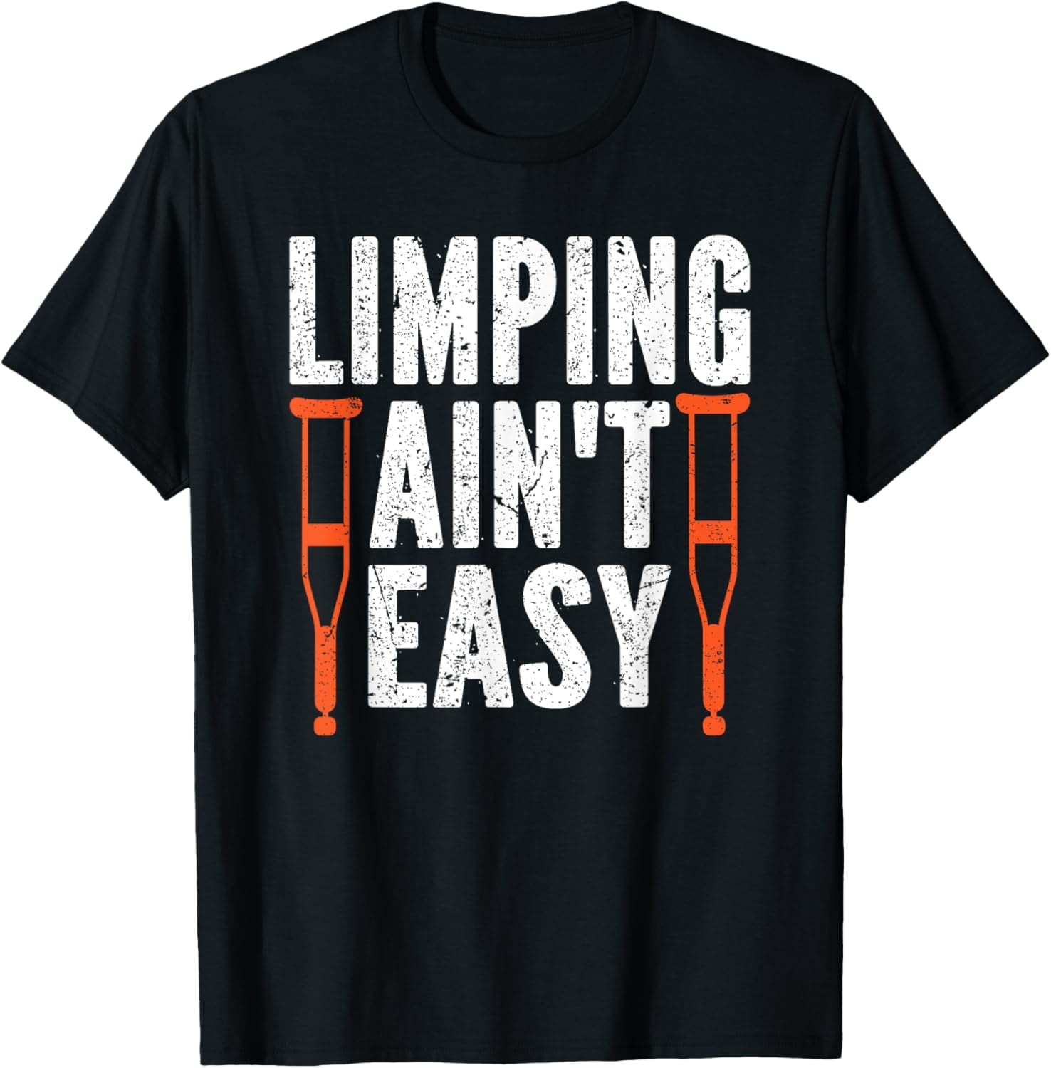 Black for both men and women Broken Leg Limping Ain't Easy Injury ...