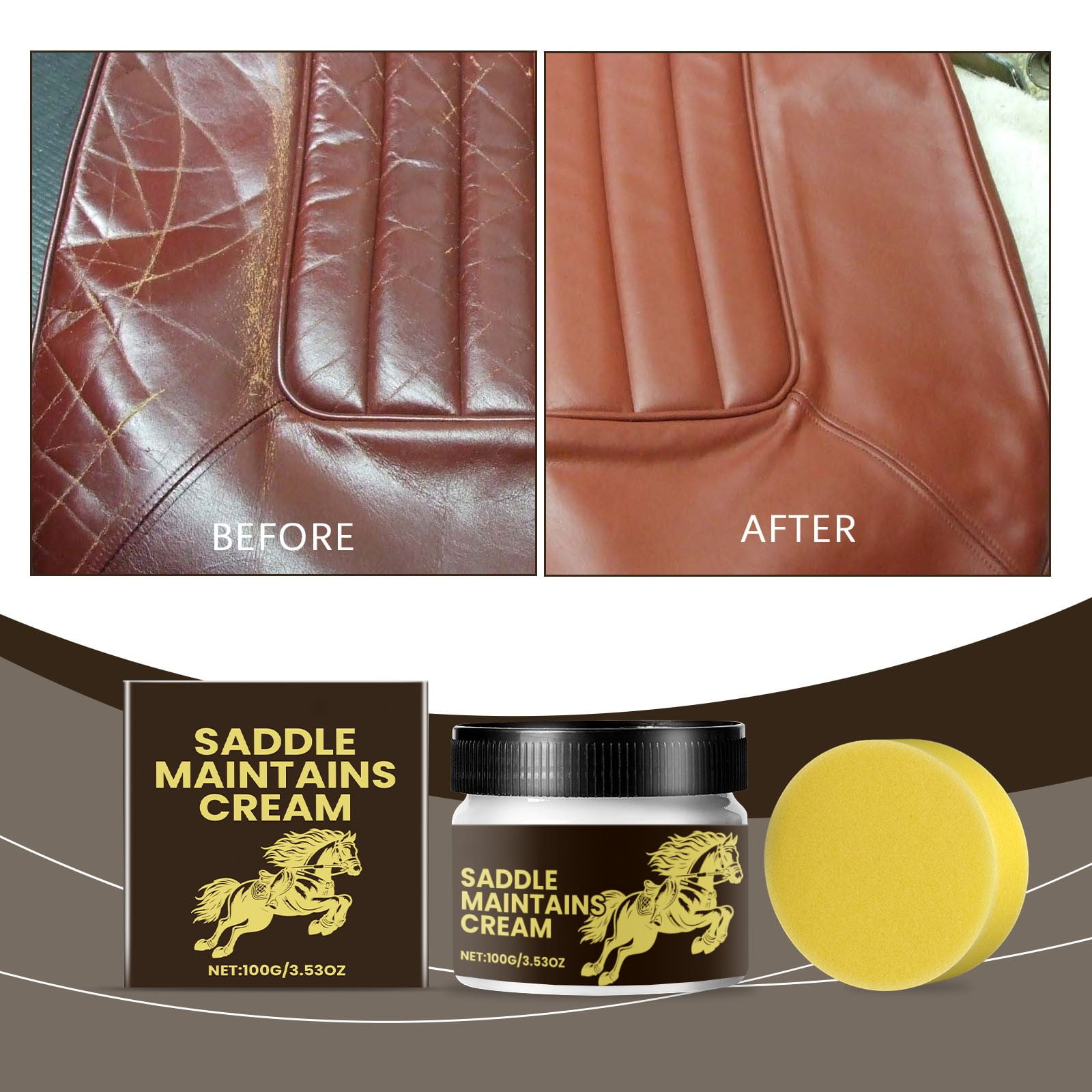 Under 25, Saddle Soap Oil Wax: Skin Cleaning Leather Cleaning Cream ...