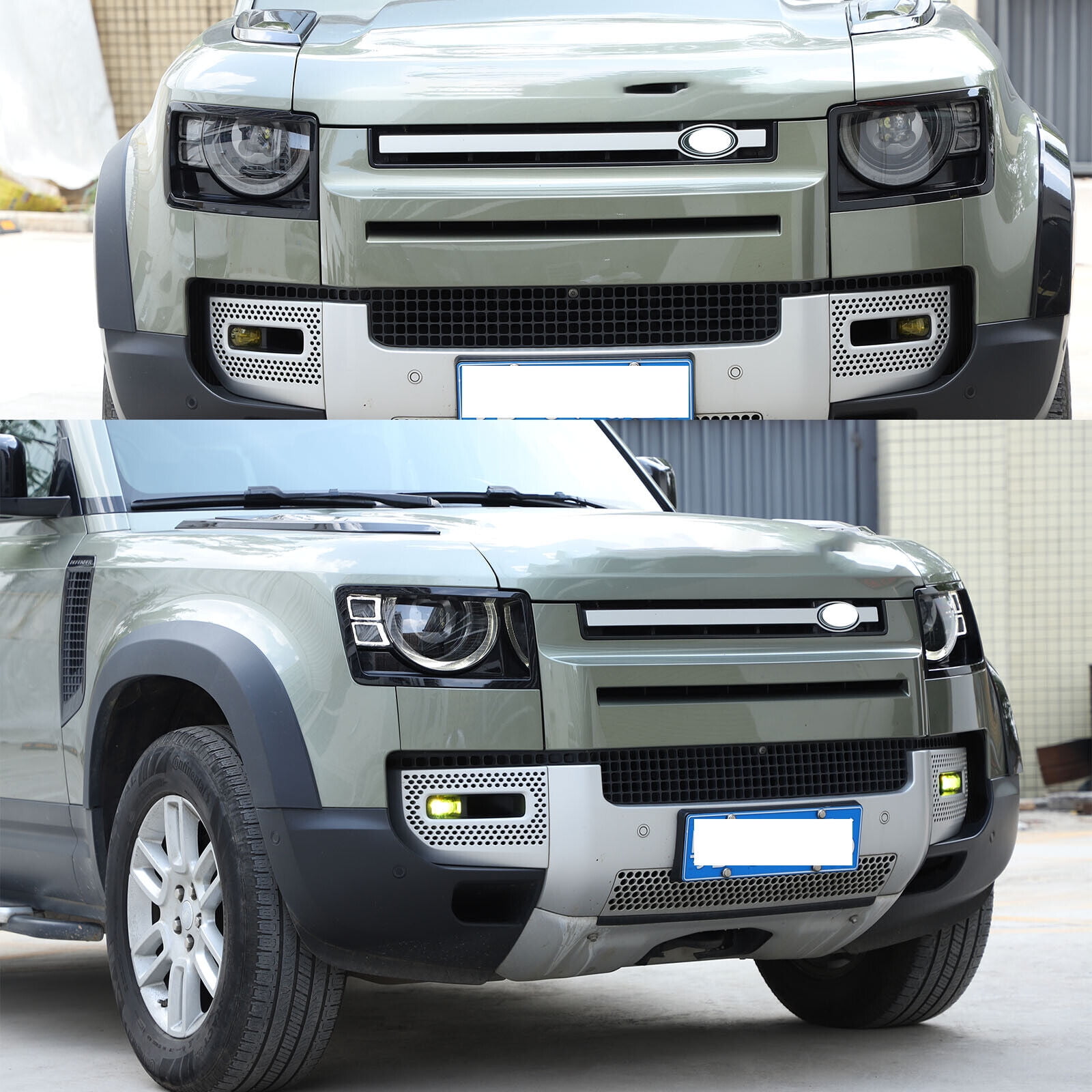 Black front hood cover badge decal for Land Rover Defender 110 2020 ...