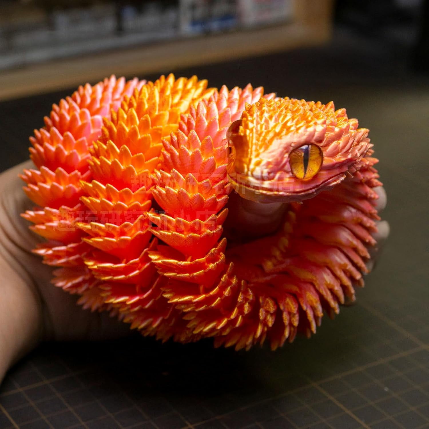 （Black gold and Red-Gold） 2PCS 5.9in Flexible 3D Printed Animal, 3D ...