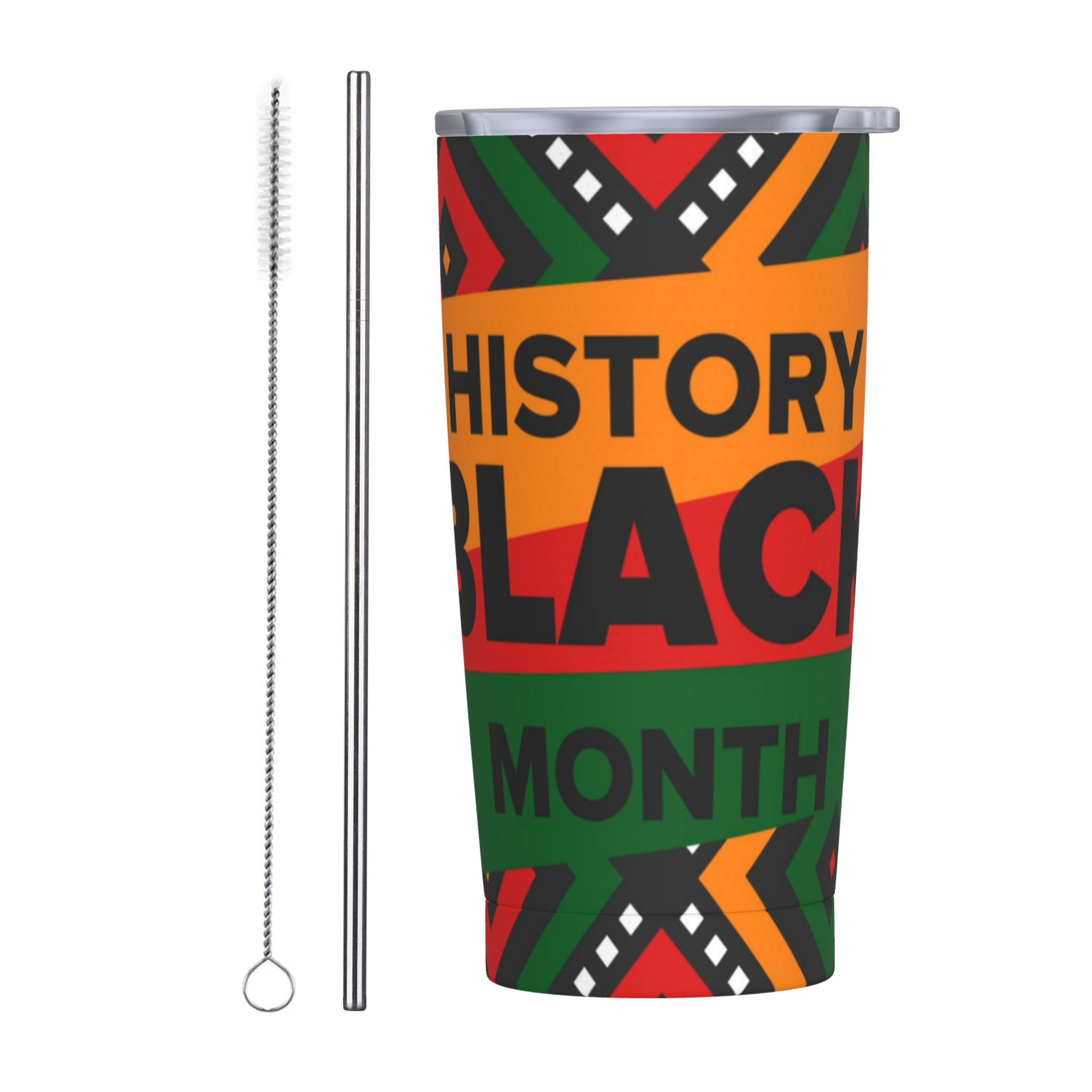 Black history month iconic sports water cup 20 oz coffee cup straw cup ...