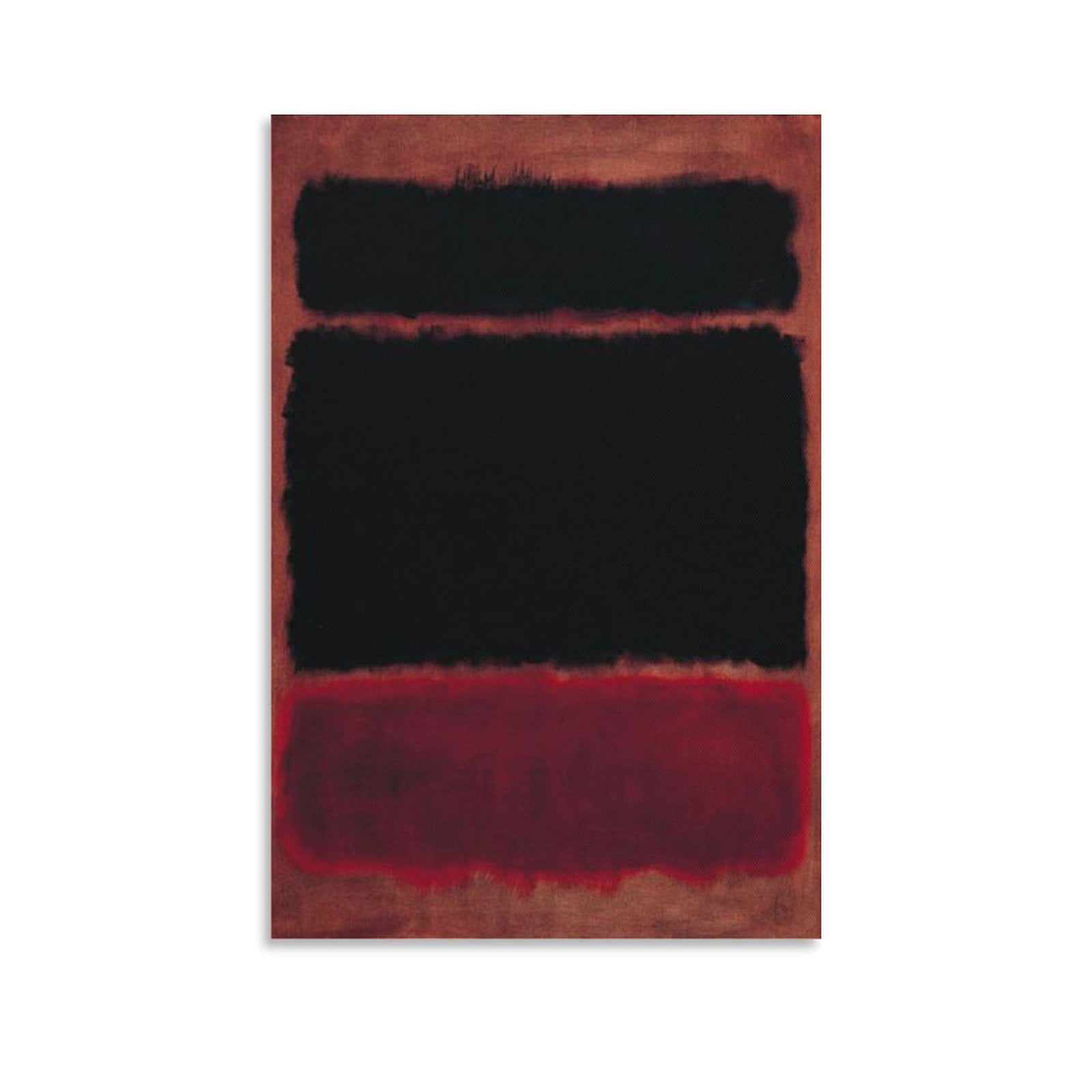 Black in Deep Red 1957 by Mark Rothko Wall Art Picture Painting Poster ...
