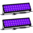 Black light bar 200 watt black light 2-piece set 66 waterproof black ...