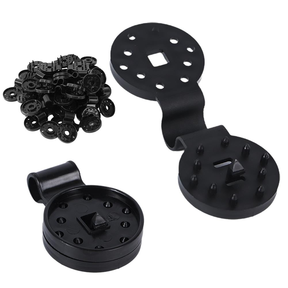 Black medium thickened plastic sun protection net buckle fastener ...