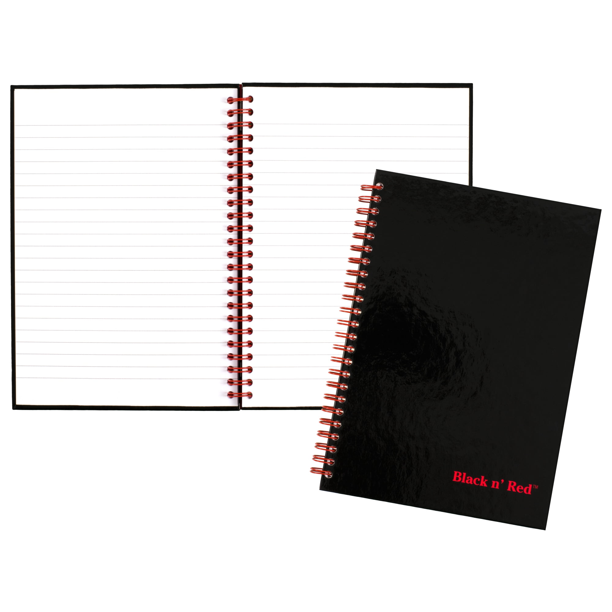 Black n' Red™ Notebook/Journal, 8 1/4" x 5 7/8", Black/Red, 70 Pages ...