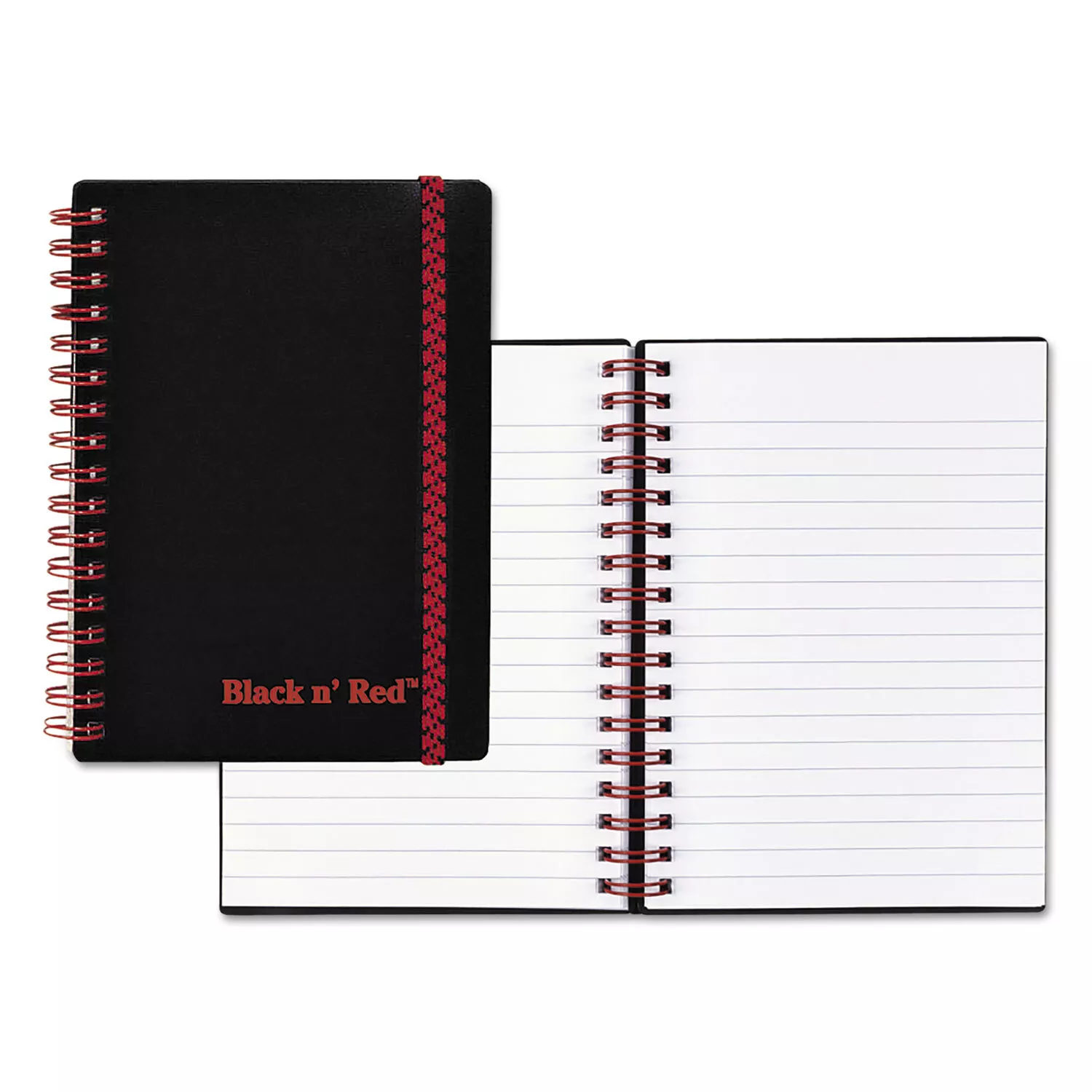 Black n' Red Twin Wire Poly Cover Notebook Legal Ruled 5 7/8 x 4 1/8 ...