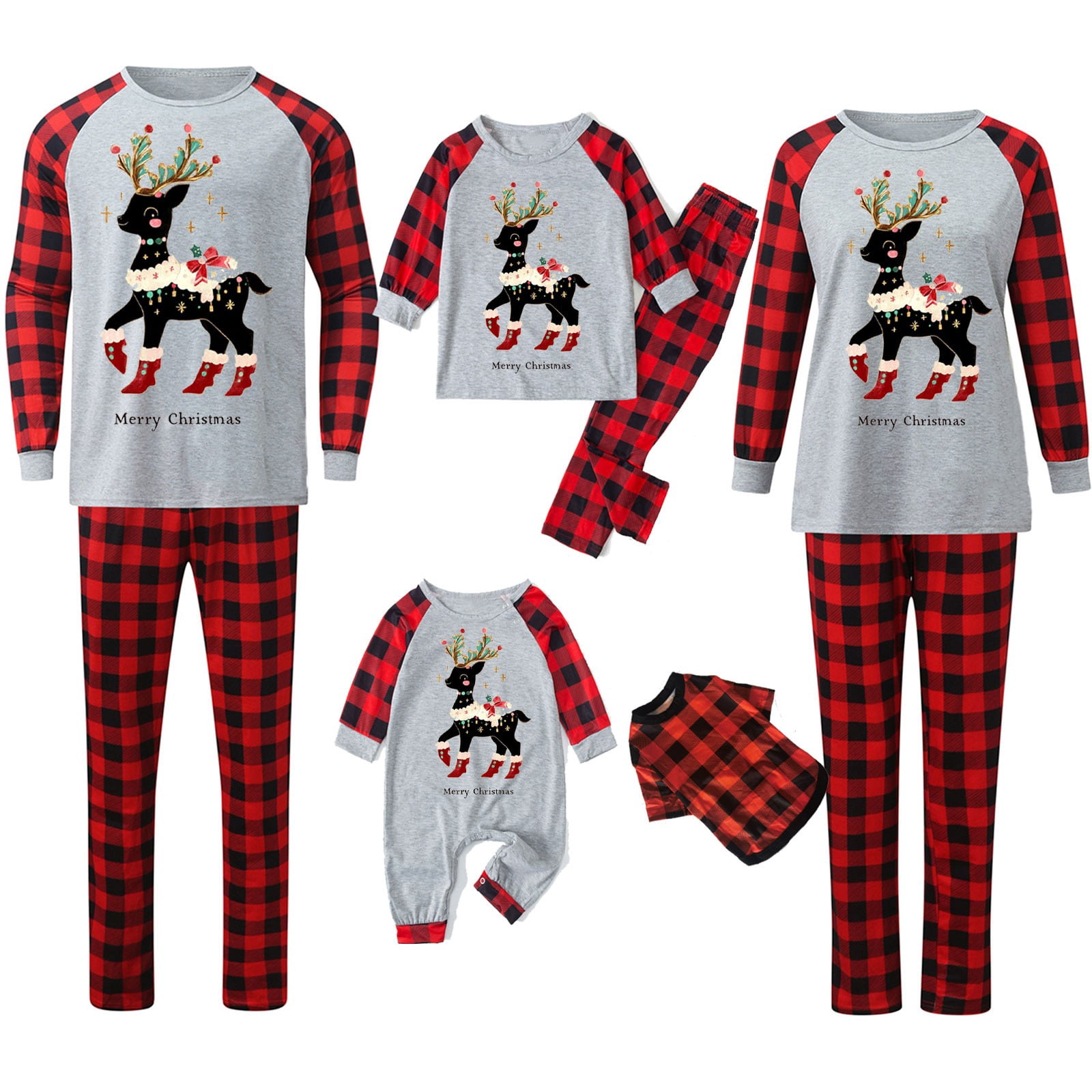 Baby Onesie Outfits Christmas Pajamas for Family Family Christmas Pjs ...