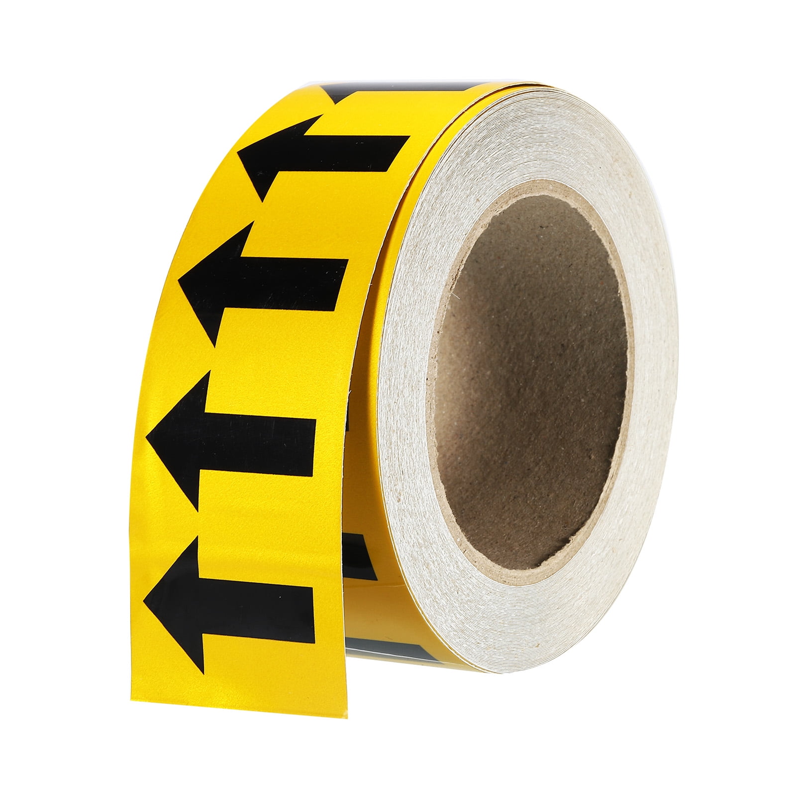 Black on Yellow Color Arrow Tape Vinyl Stickers Arrow Labels 50mm/1 ...