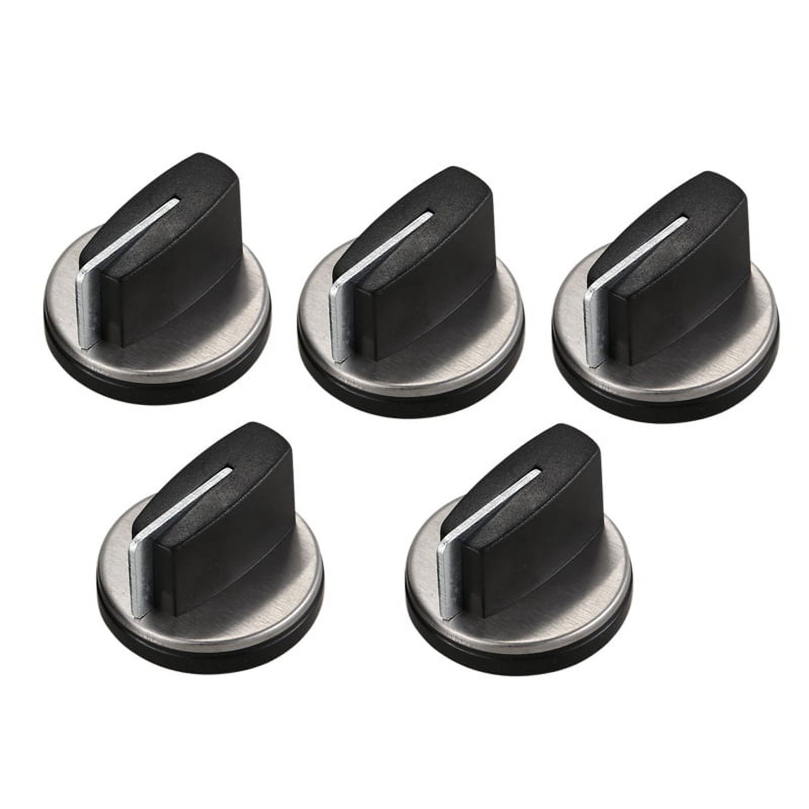 Black plastic and metal embedded gas stove of knob ignition switch 5 ...