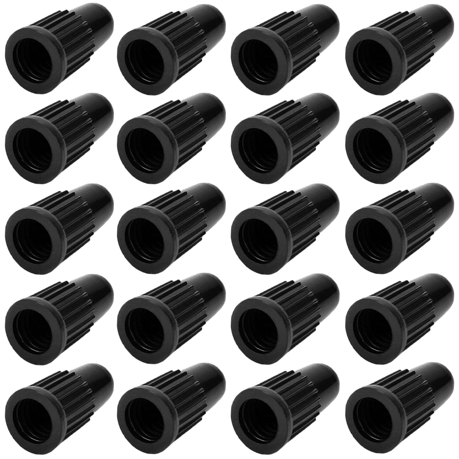 ADIOPRO Black Presta Valve Stem Caps, Lightweight Durable Plastic Bike ...