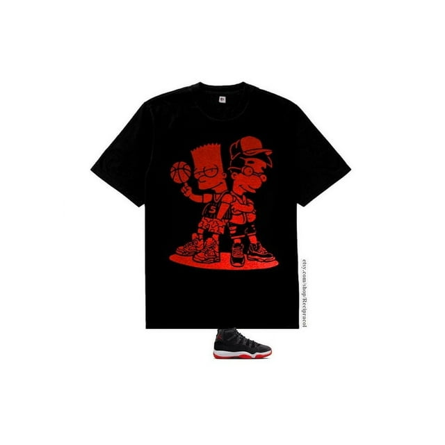 Black red So Icey shirt air Jordan 1 bred 85 outfit - Walmart.com