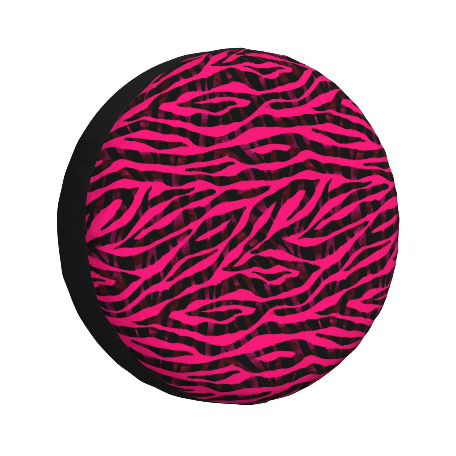 Black red pink bright zebra print Spare Tire Cover for Trailer Camper ...