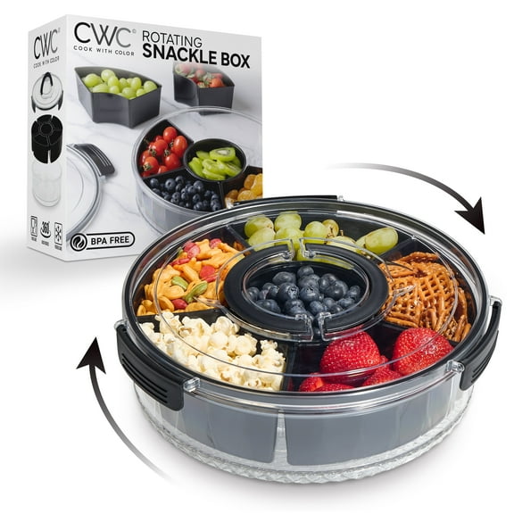 Cook With Color 8-Compartment Snackle Box, Charcuterie and Snack ...