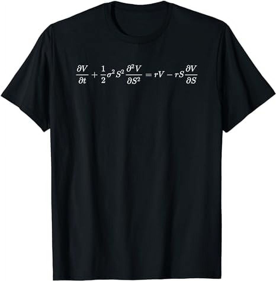 Black-scholes math & physics formula equation t-shirt - Walmart.com