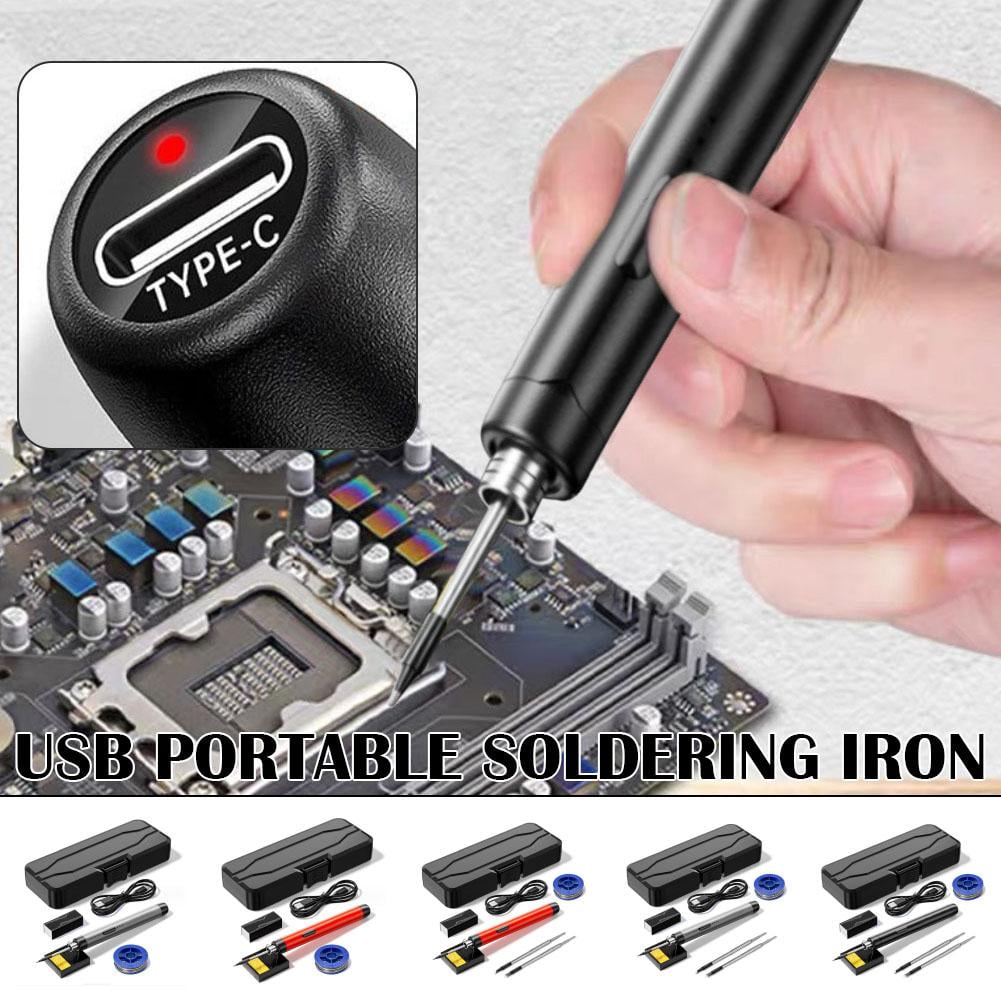 Black set version new USB electric soldering iron mini small soldering ...