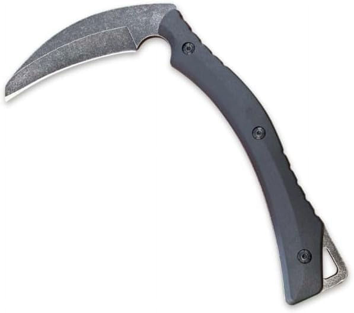 Black sharp edged folding sickle, gardening tool, portable manual ...