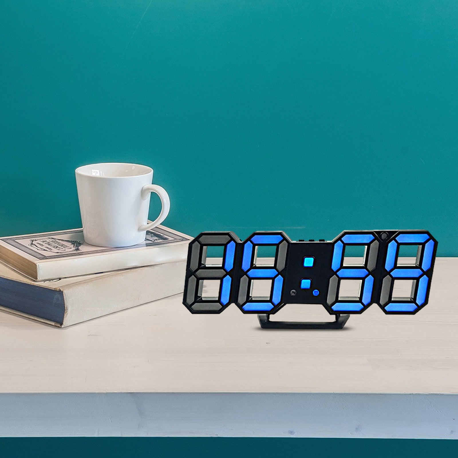 Black technology Digital Alarm Clock Automatic Photosensitive Digital ...