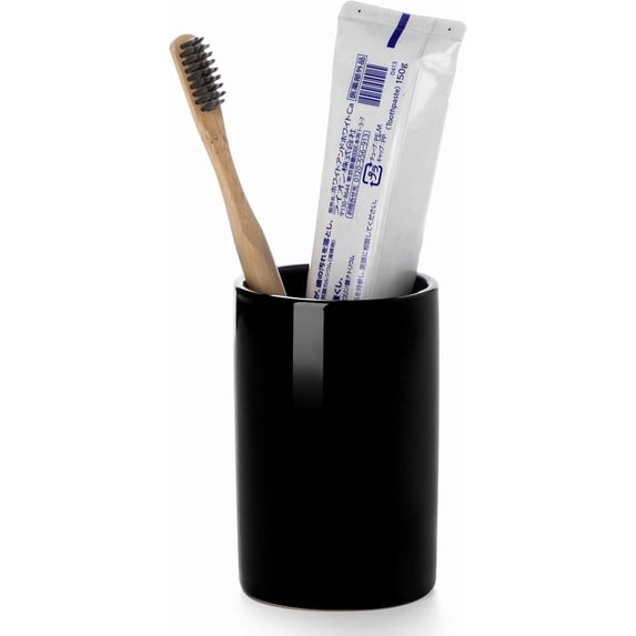 Black toothbrush cup holder, bathroom ceramic toothbrush cup, bathroom ...
