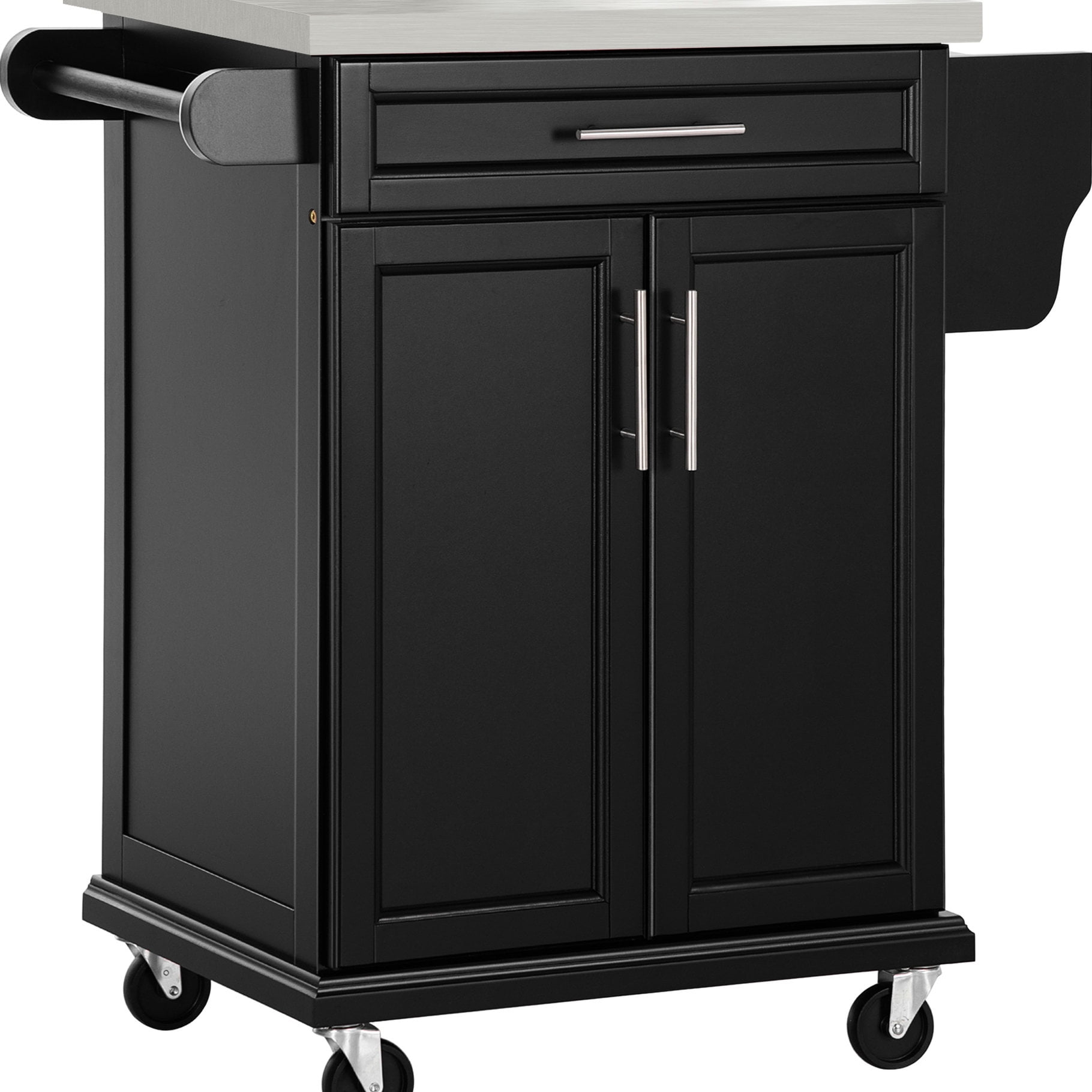 Black trolley - 4 - wheel mobility - Kitchen movement / Move around the ...