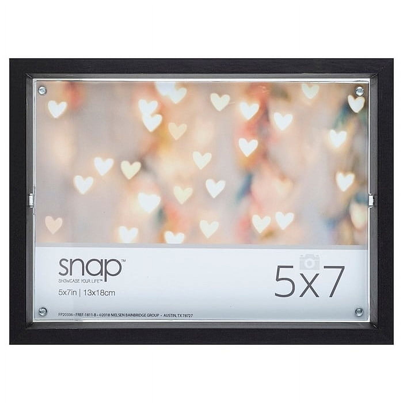 Black w Swivel Float 8x6 7x5 frame by SNAP trade - 5x7 - Walmart.com