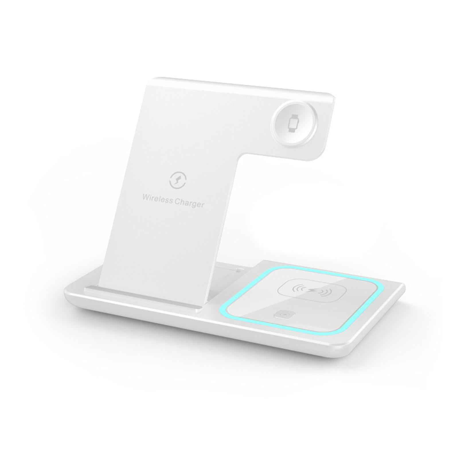 Black/white Foldable Magnetic Wireless Charger Multipurpose 3 In 1 Fast ...