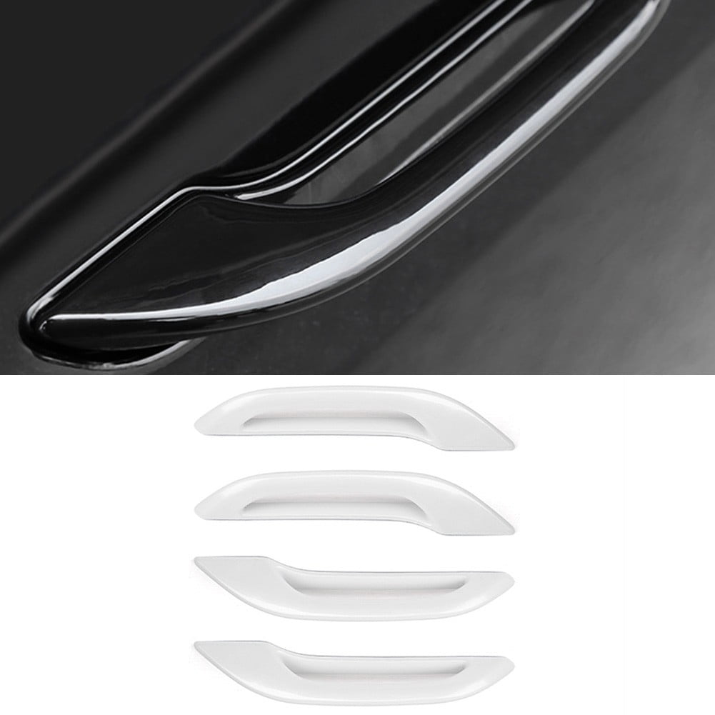 Black / white Outside Door Handle Trim Cover For Tesla Model 3 Model Y ...