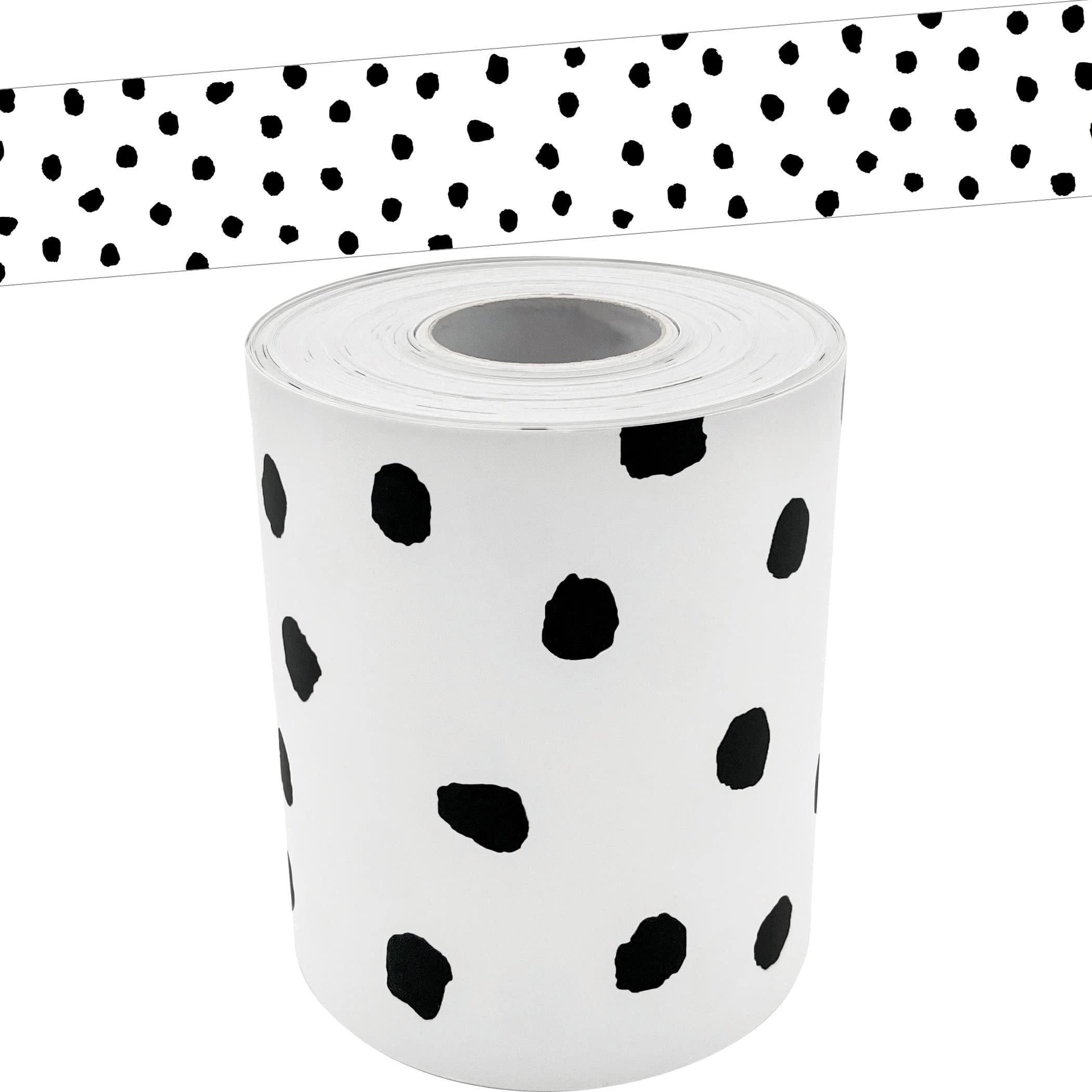 Black and white dotted border trim, TCR8910, classroom decorations ...