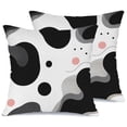 Black, white and gray abstract geometric powder point four-season ...