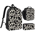 Black and white pattern Backpack Set,3PCS Backpack Set with Insulated ...