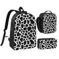 Black and white pattern Backpack Set,3PCS Backpack Set with Insulated ...