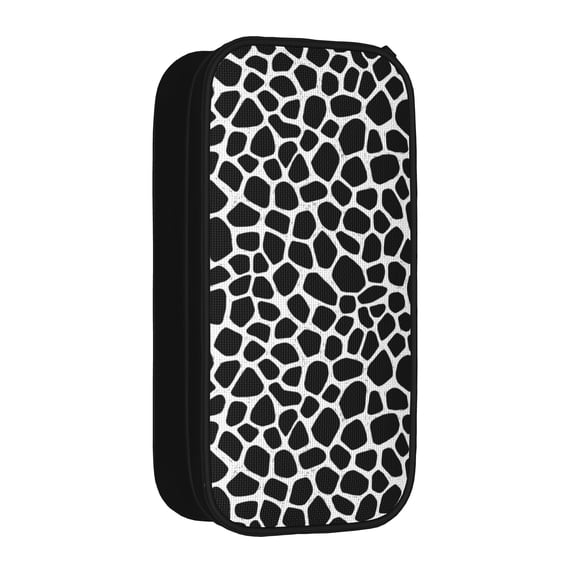 Black and white patternPencil Case,Double Layer Pencil Pouch Organizer ...
