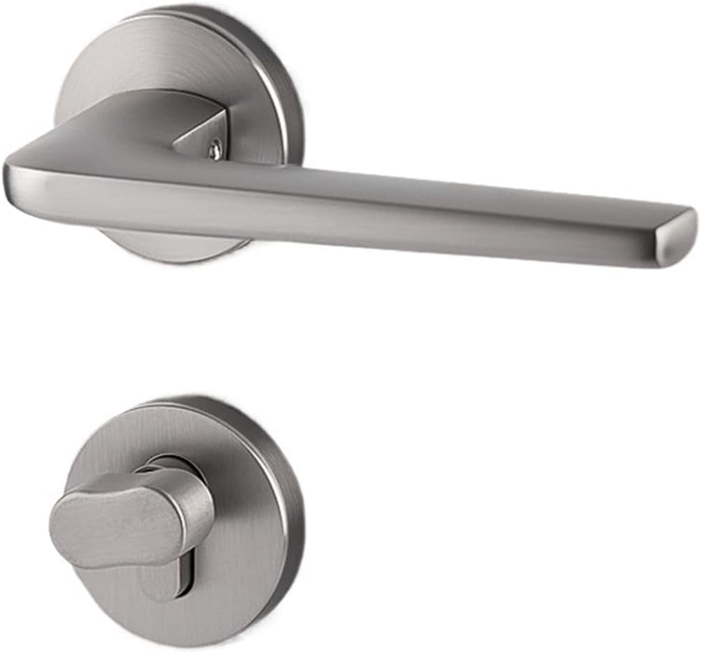 Black zinc Alloy Room Door Lock Indoor Bedroom Magnetic Lock Split ...