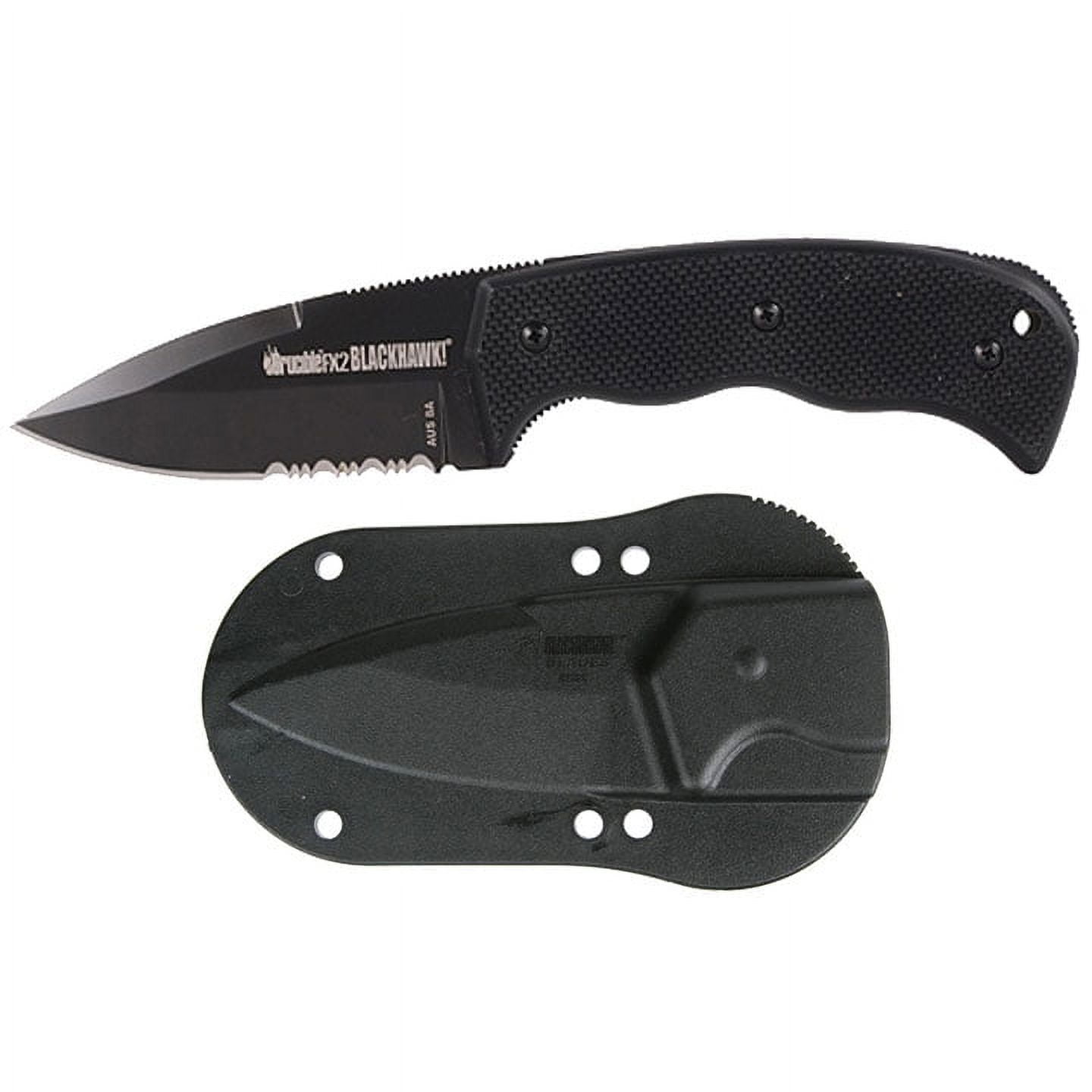 BlackHawkBlades Crucible FX2 Combo Edge G10 Handle - Walmart.com