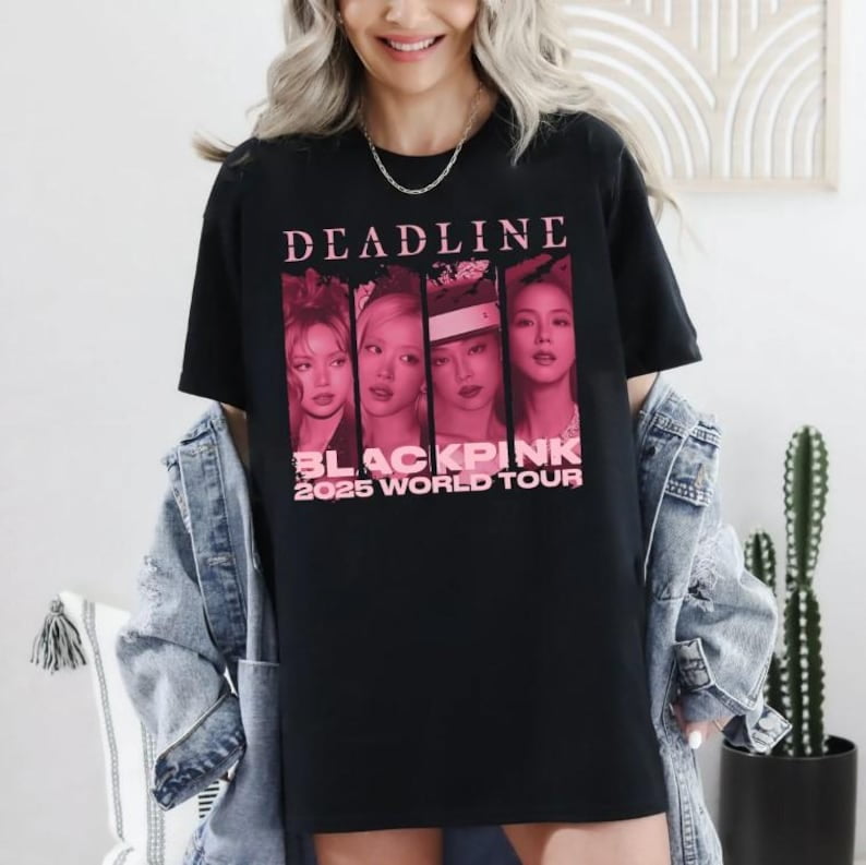 BlackPink Deadline Tour T-Shirt, Black Pink Shirt, BlackPink Jennie ...