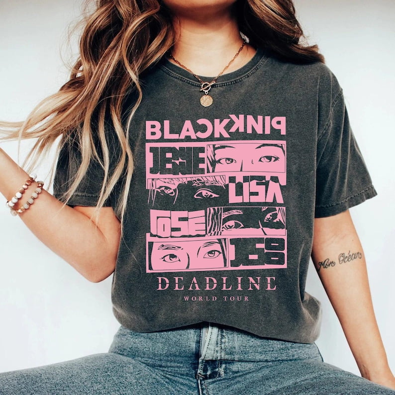 BlackPink Shirt, Born Pink shirt, Kpop Fan Tee, K pop Merch Shirt, Blackpink World Tour tee ...
