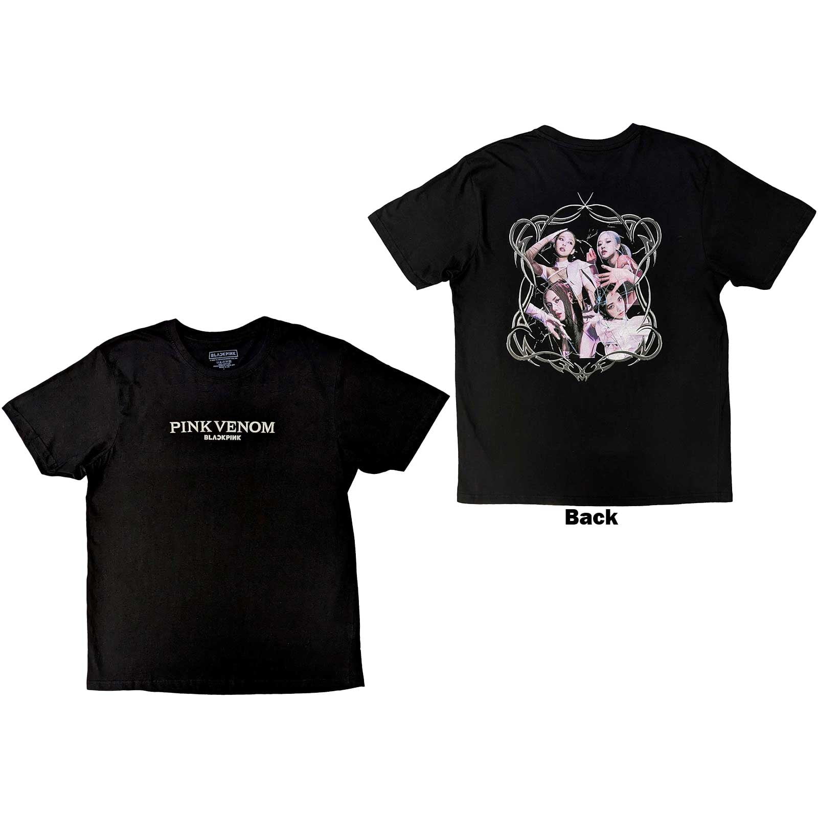 BlackPink Unisex T-Shirt Pink Venom (Back Print) (Small) - Walmart.com