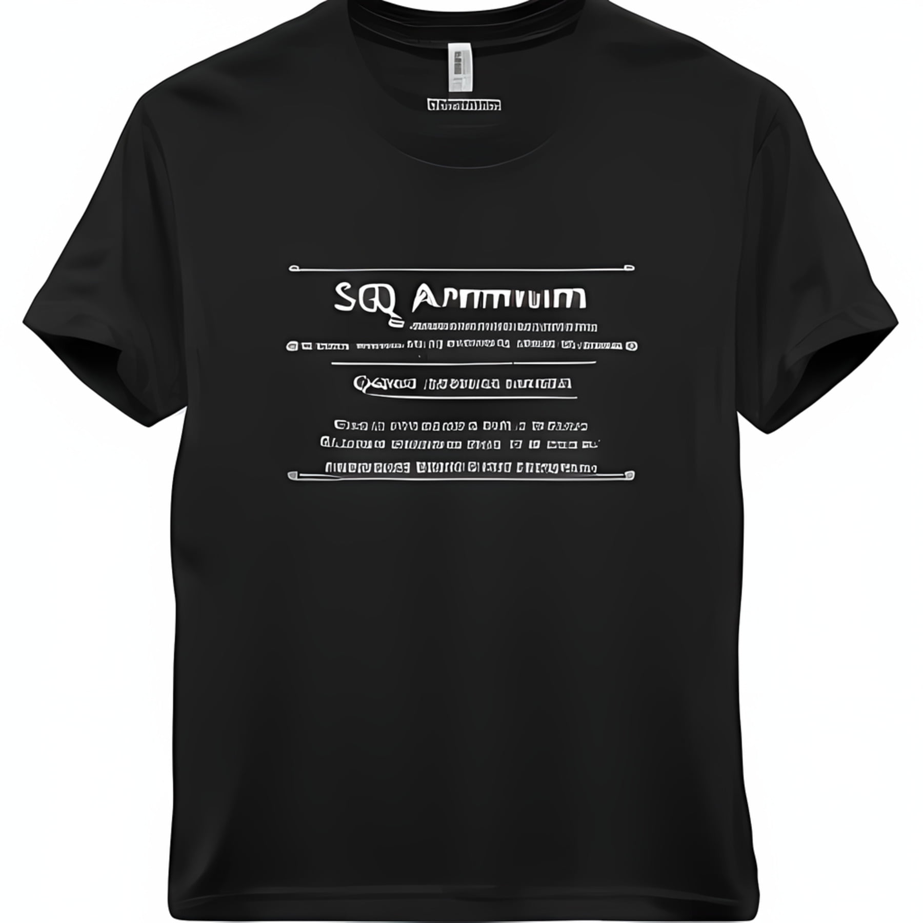 BlackRichard Tech Logo T-Shirt SQ Symbol in Thai Font Modern Design for ...