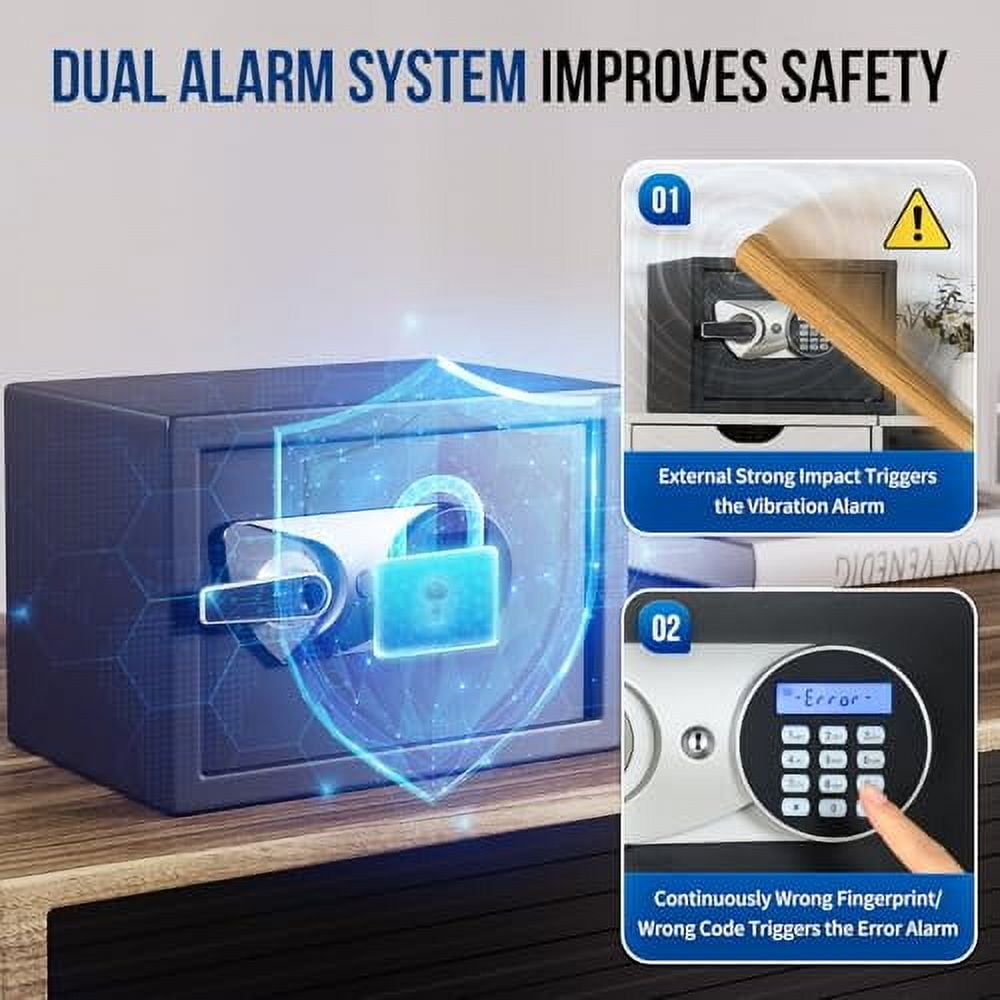 BlackSmith Home Biometric Safe 1.0 Cub - Fingerprint Recognition Box ...