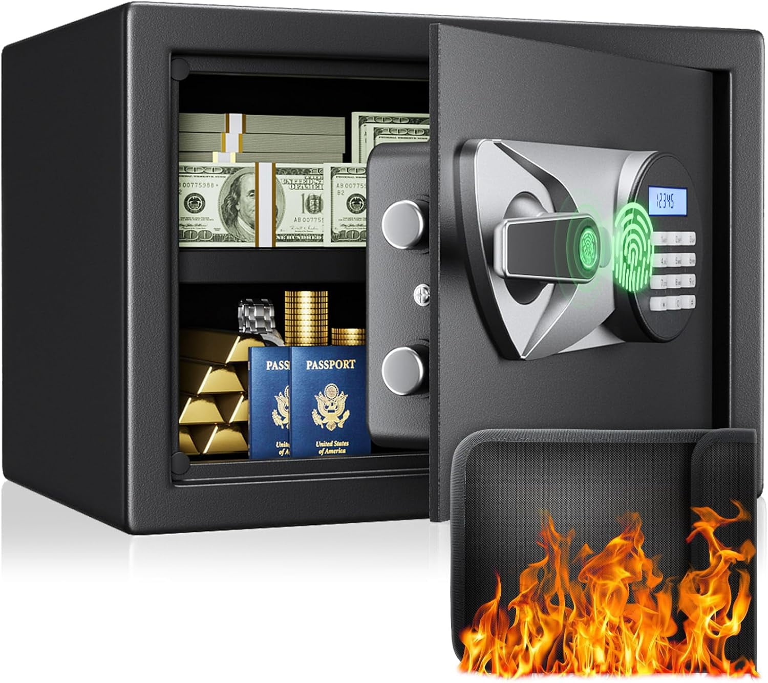 BlackSmith Home Safe 1.0 Cub Biometric Safe Box Fingerprint Recognition ...
