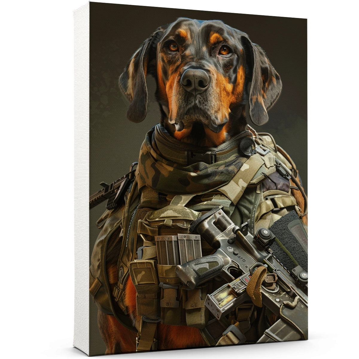 Blackand Tan Coonhound Wall Art Soilder Dog Posters - Blackand Tan ...