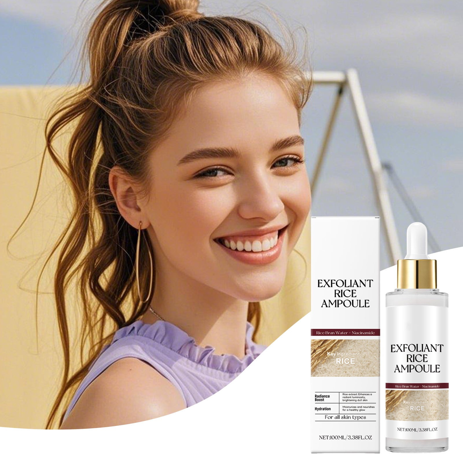 Blackand White Rice Exfoliant, Peel Shot Glow Rice, Moisturizing & Pore ...