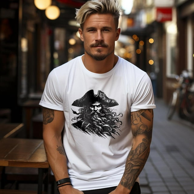 Blackbeard T-Shirt, Pirate History, Edward Teach, Cool Pirate Tee ...