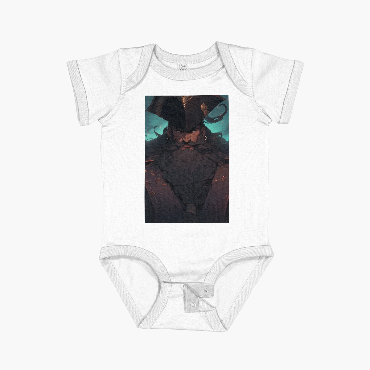 Blackbeard, legendary pirate Short Sleeve Baby One-Piece - 182 ...