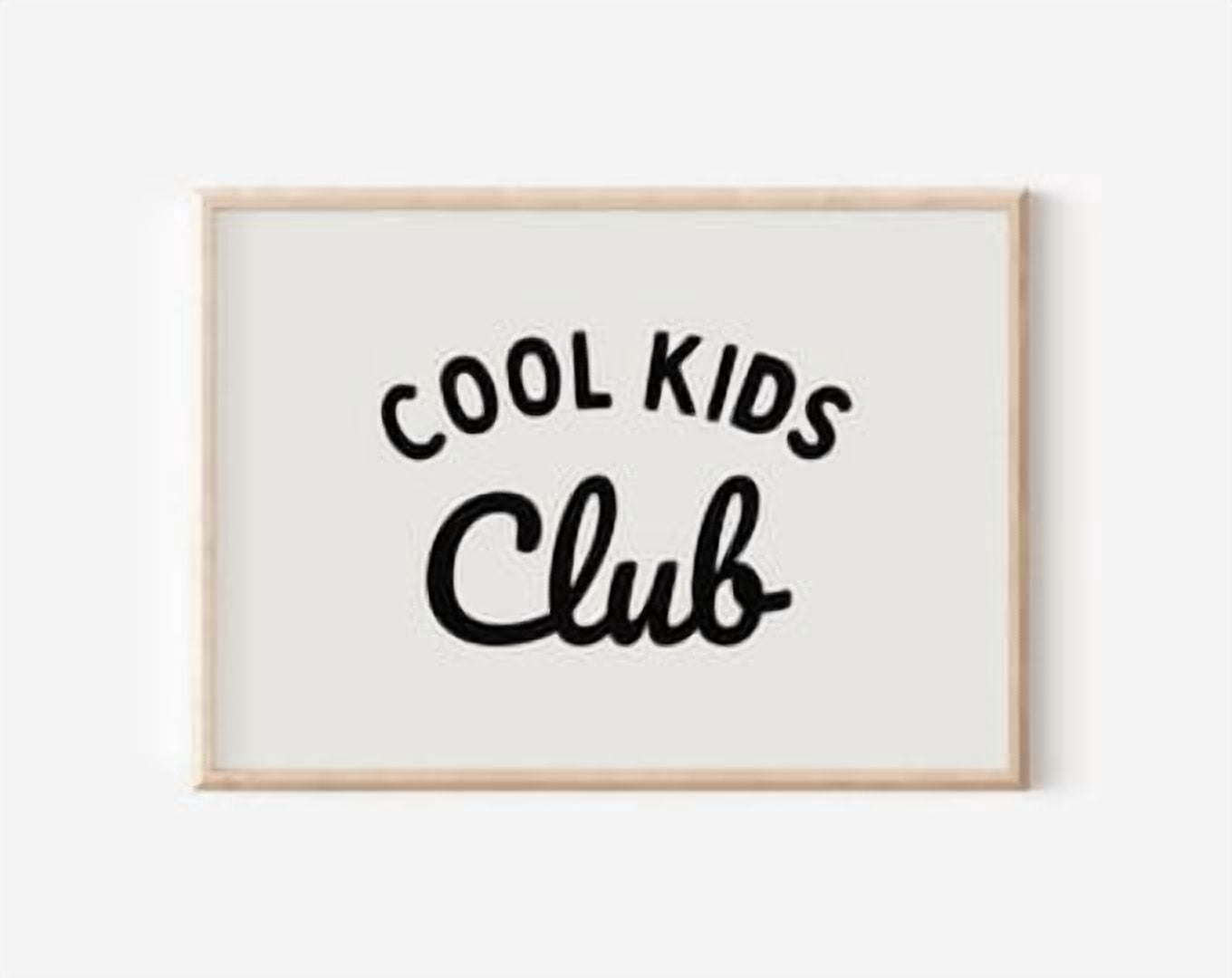 Blackbeige Cool Kids Club Able Poster Modern Nursery Decor Siblings ...