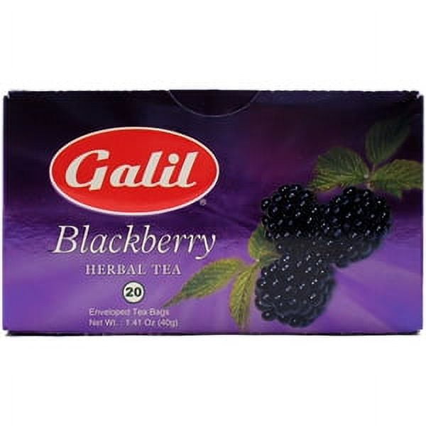 Galil Blackberry Herbal Tea 20 (Enveloped) Tea Bags 1.27 oz. - Walmart.com