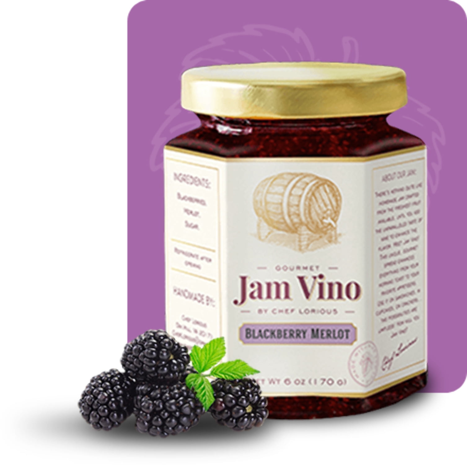 Blackberry Merlot Wine Infused Jam - Walmart.com