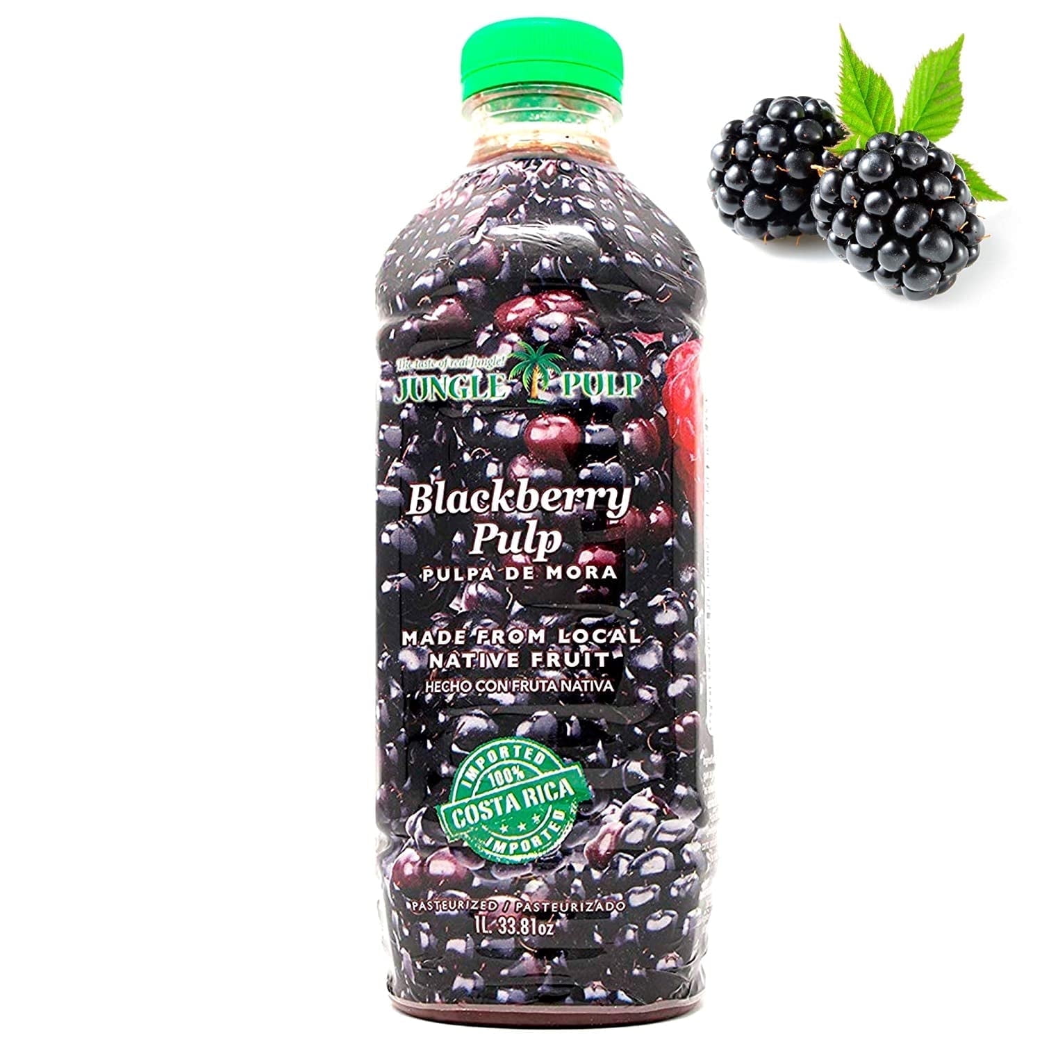 Jungle Pulp Blackberry Puree, Pasteurized Fruit, Great for Cocktails ...