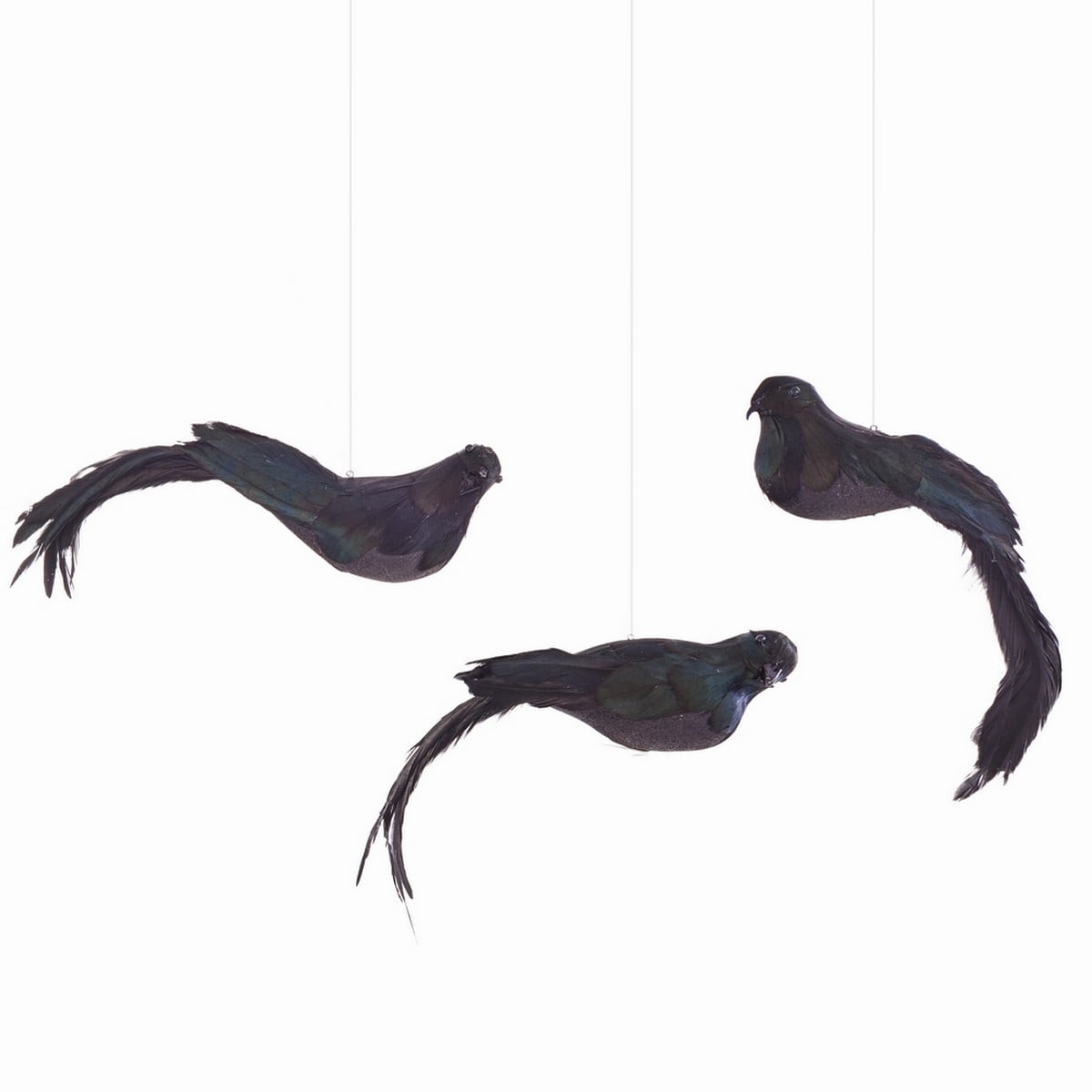 Blackbird Ornaments Set Of 3 - Walmart.com