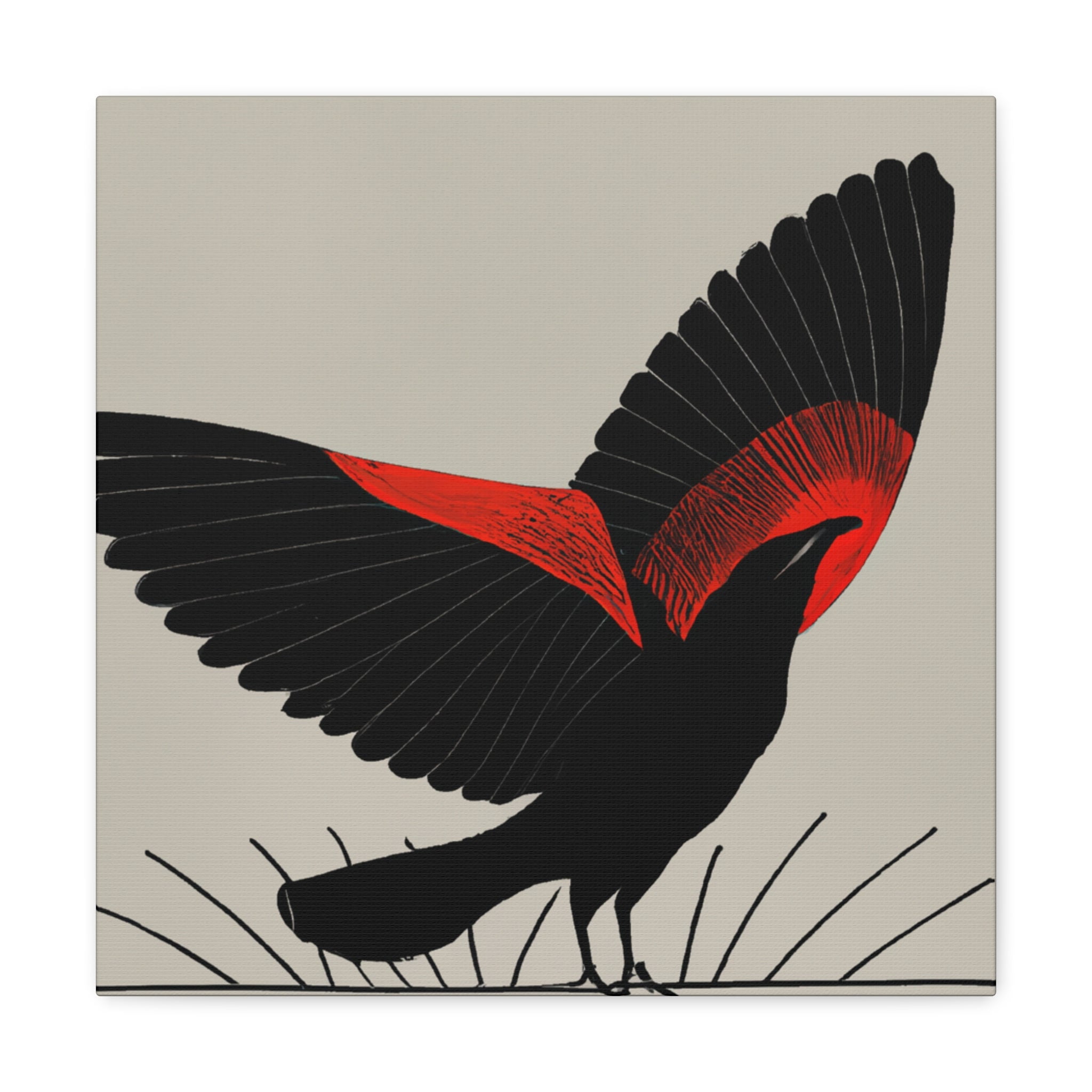 "Blackbird of Deco Dreams" - Canvas - Walmart.com