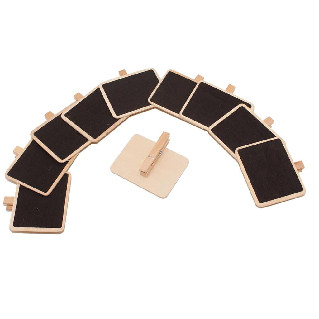 Blackboard Clips, 10 Pcs Wooden Chalkboard Label Clips Message Board ...